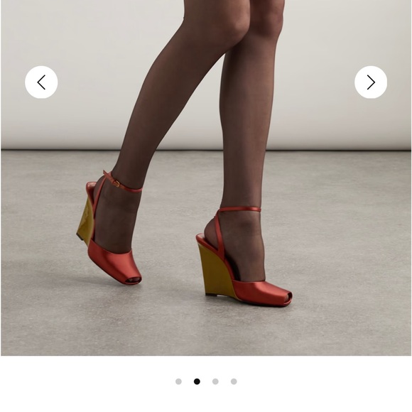 Saint Laurent | Shoes | Saint Laurent Burgundy Satin Heels | Poshmark